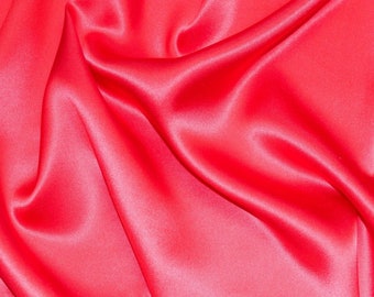 Solid Wine Red 100% Silk Charmeuse Fabric by the Yard or Meter Width 44 ...