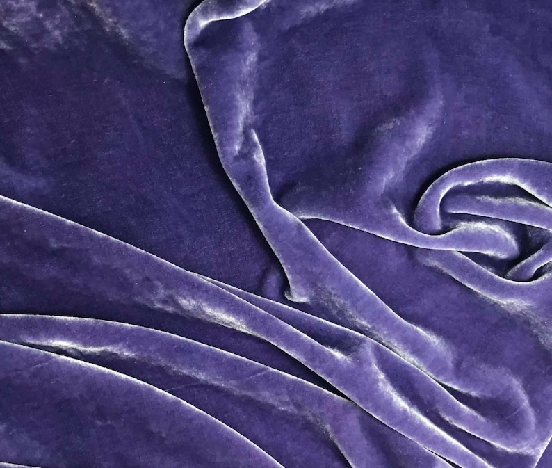Lavender High Fashion Silk Velvet Upholstery Apparel Fabric - Etsy