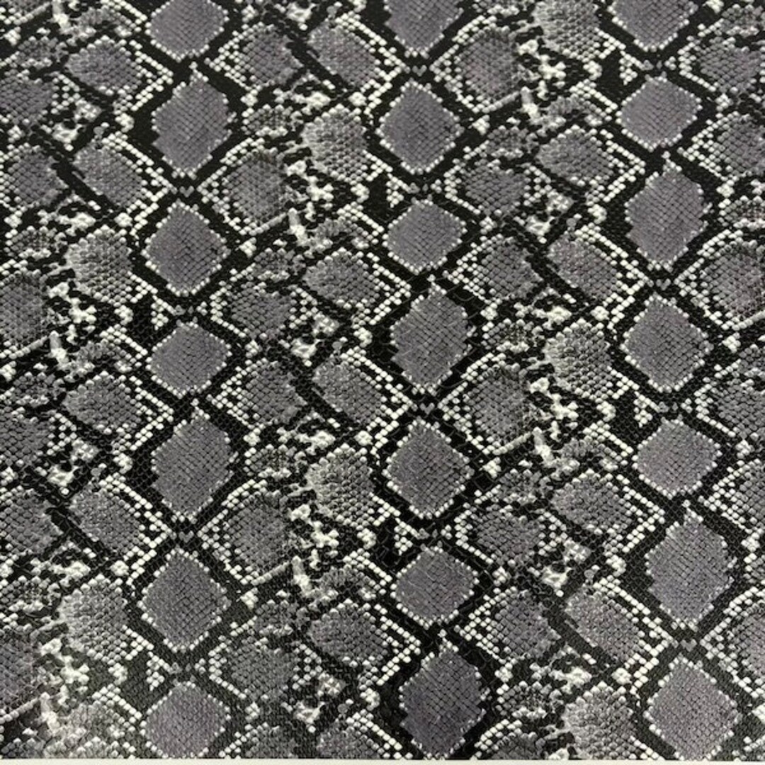Gray Caicos Snake Skin Upholstery Crafting Faux Leather Vinyl Fabric ...