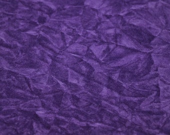 Maya PURPLE Wave Flocking Non-stretch Velvet Fabric by the Yard for ...