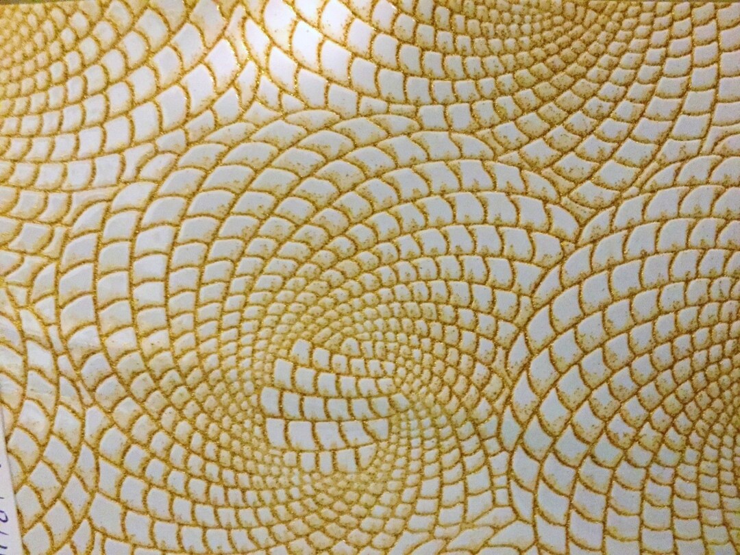 Gold / White Two Tone Galaxy Swirl Vinyl Fabric - Sold by the Yard - 54 ...