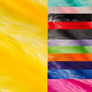 Purple White Two Tone Snow Luxury Shag Faux Fur Fabric - Sold by the ...