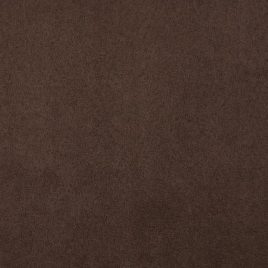 Chocolate Brown Polyester Micro Faux Suede Upholstery Fabric by the ...