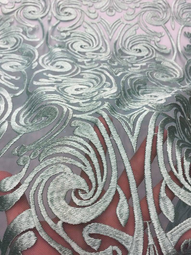 Gold Leon Embroidered Geometric Wedding Prom Formal Dress Lace - Etsy