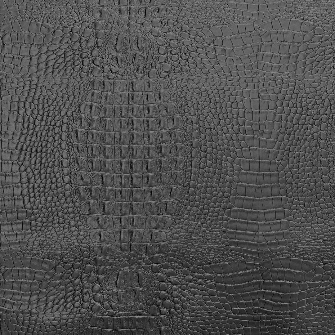 Black Marine Gator Upholstery Crafting Outdoor Vinyl Fabric - Sold by ...