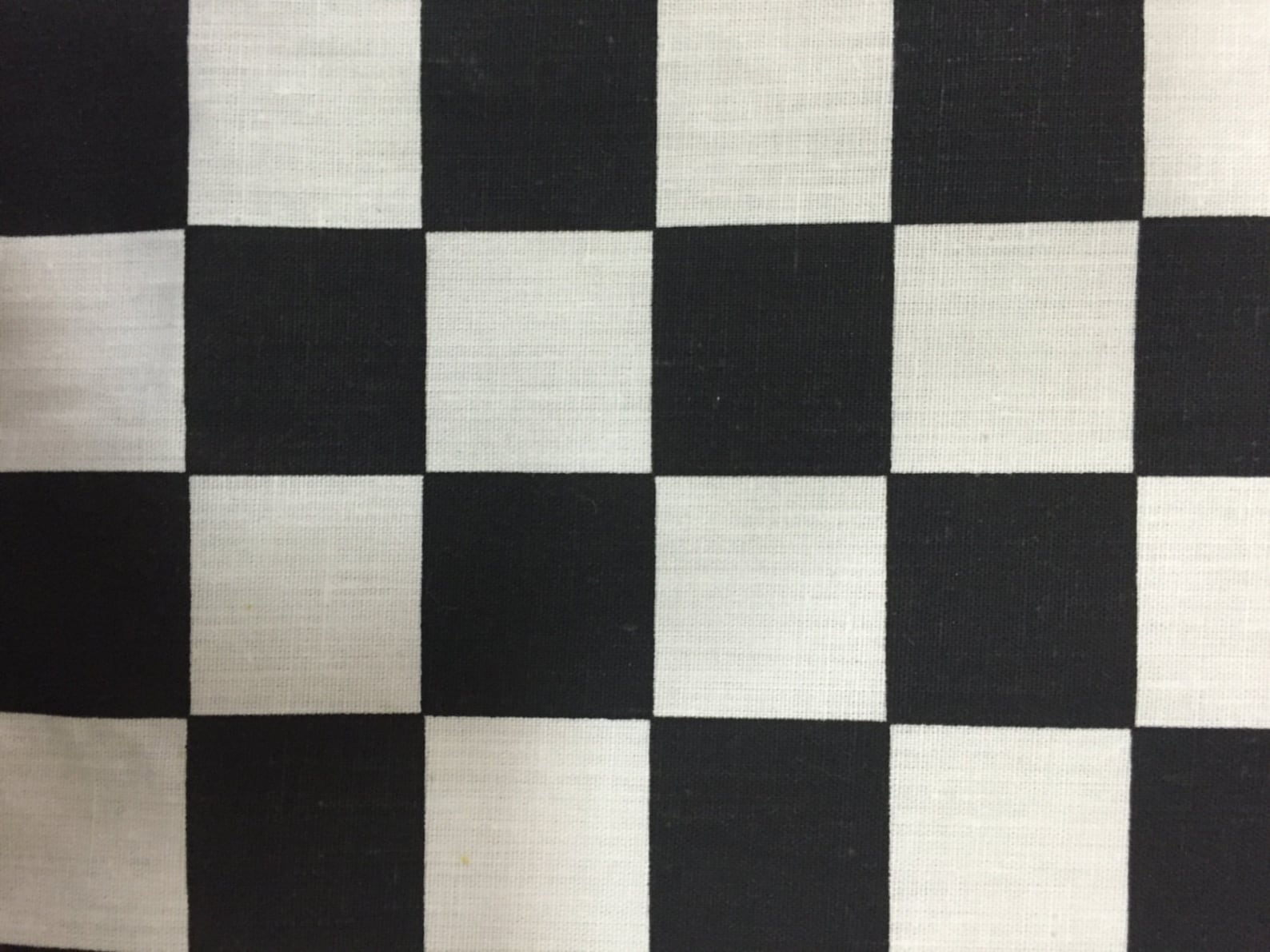 Black Checkered Print Poly Cotton Print Fabric Sold by the - Etsy