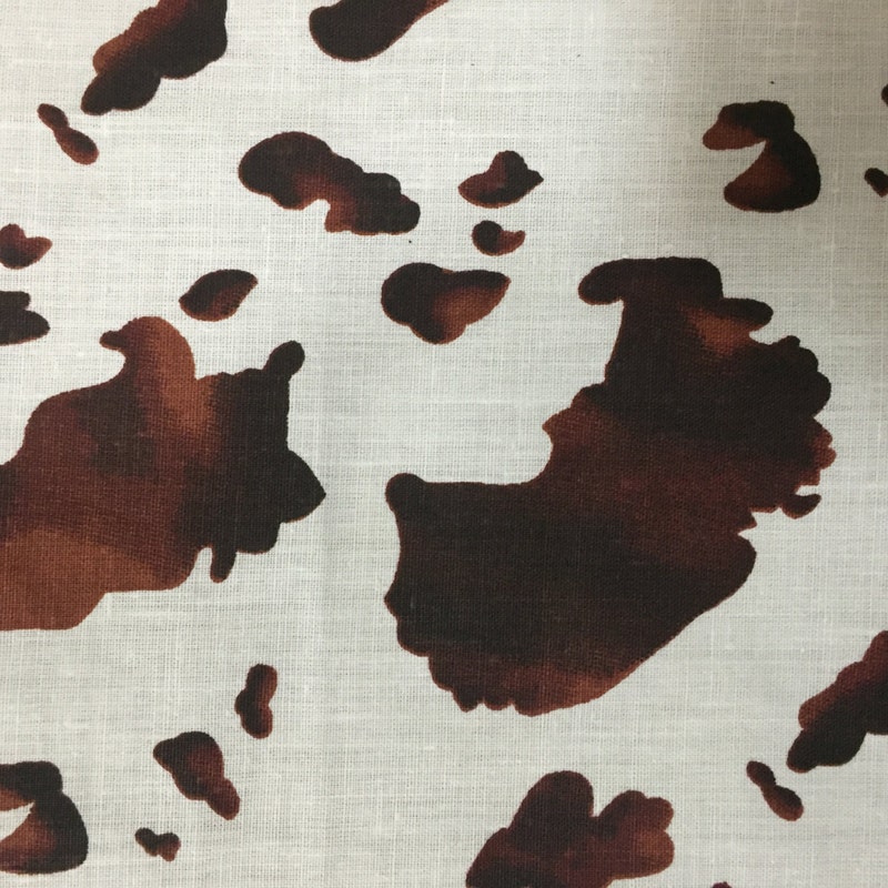 Cow Print Fabric - Etsy