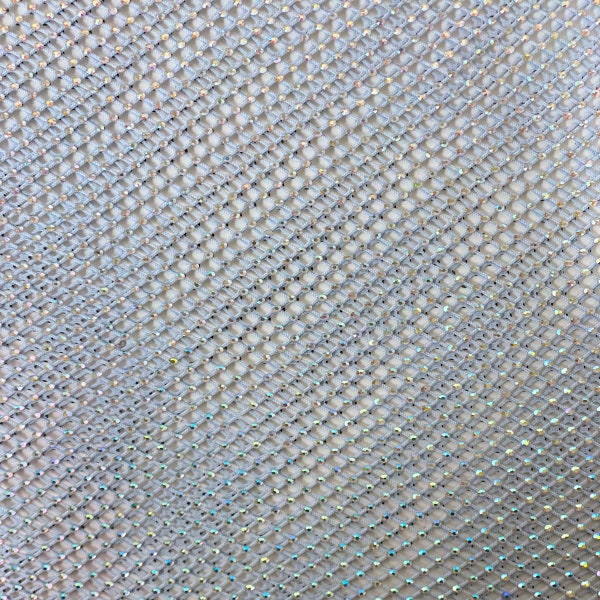 Rhinestone Fishnet Fabric - Etsy