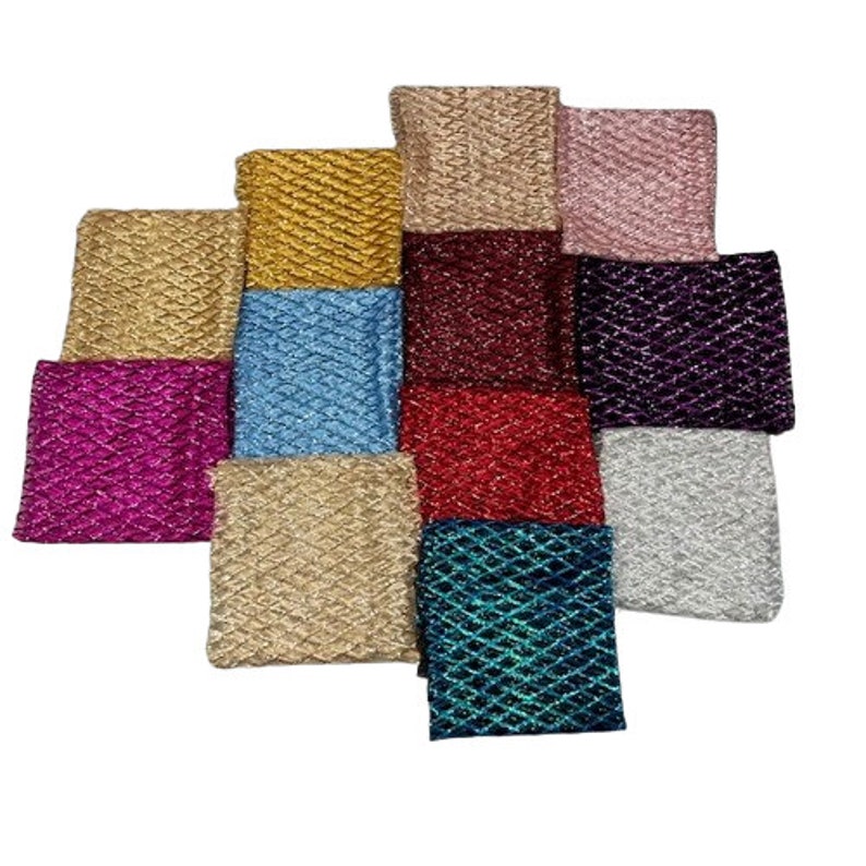 Dusty Pink Diamond Pattern Sequin Stretch Mesh Apparel Couture Fabric ...