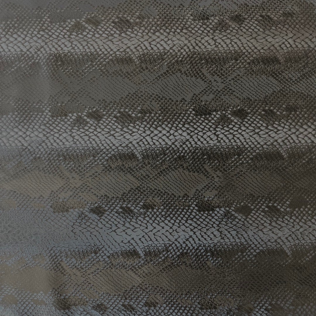 Black Matte Serpente Snakeskin Apparel Legging Costume Spandex Fabric ...