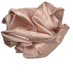 Blush Pink Crystal Reflective Liquid Bridal Satin Apparel Decor Fabric ...