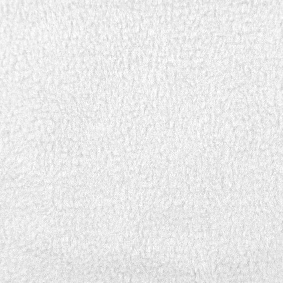 White Solid Polar Fleece Anti-pill Lining Apparel Fabric | Etsy