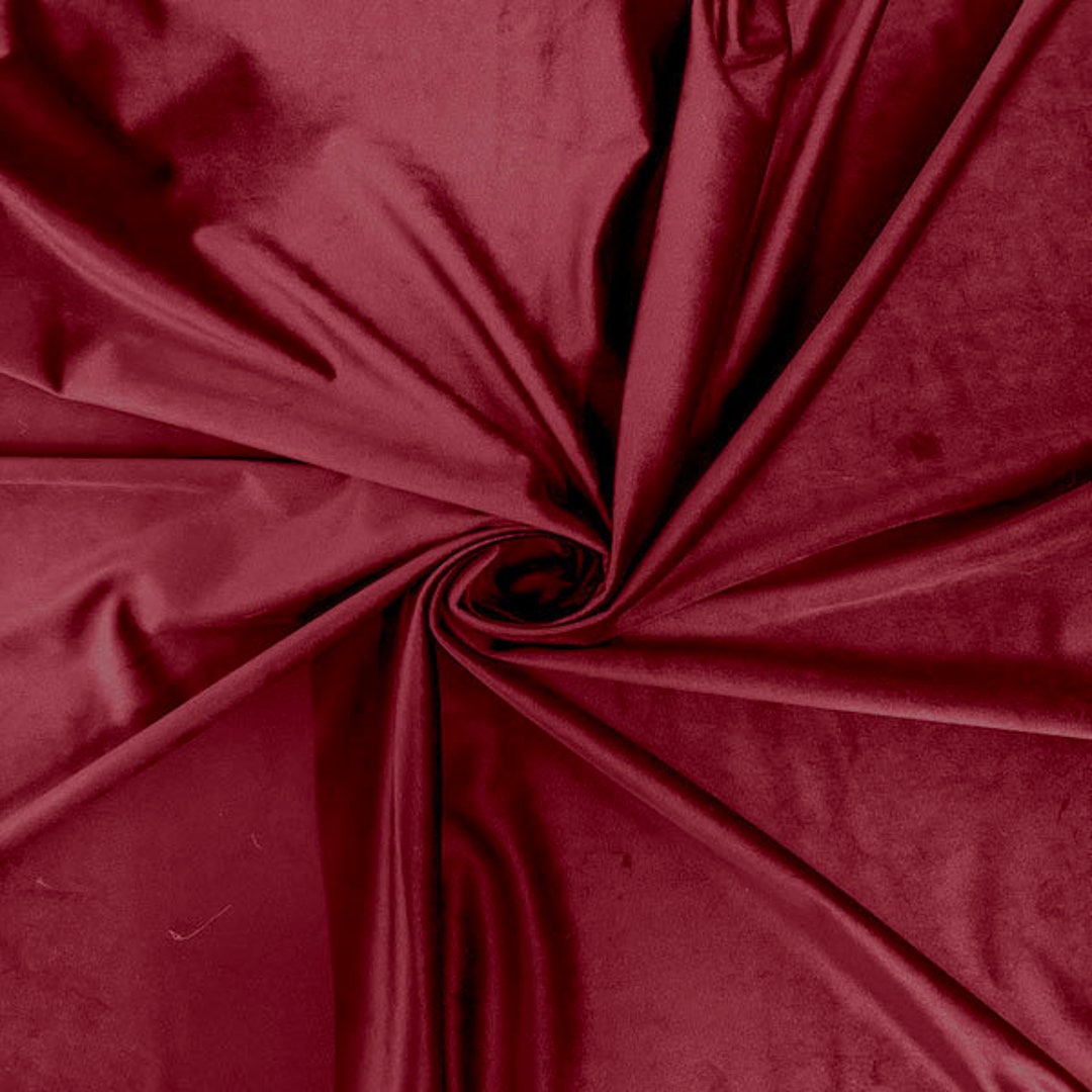Red Royale Sheen Velvet Upholstery Drapery Event Decor Fabric - Sold by ...