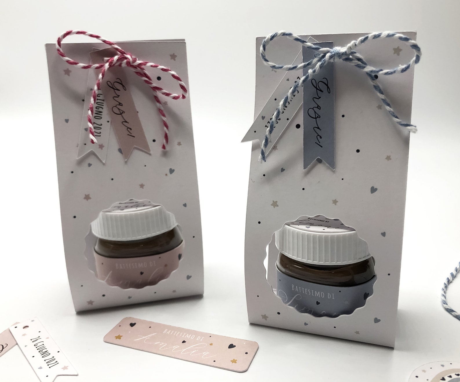 Personalized Nutella with box Party favor or baptism gadget | Etsy