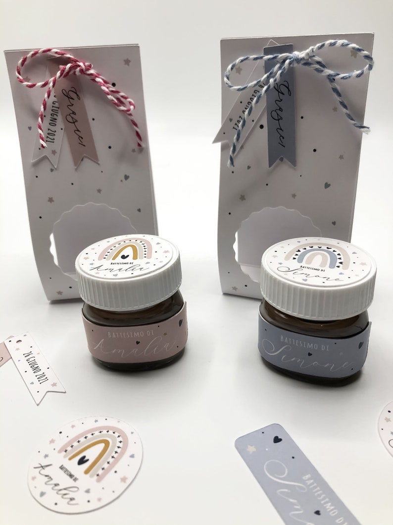 Personalized Nutella With Box Party Favor or Baptism Gadget - Etsy
