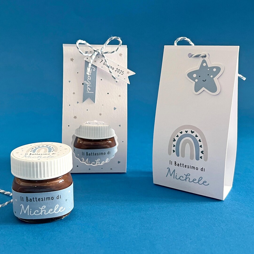 Personalized Nutella, With Box - Party Favor or Baptism Gadget ...