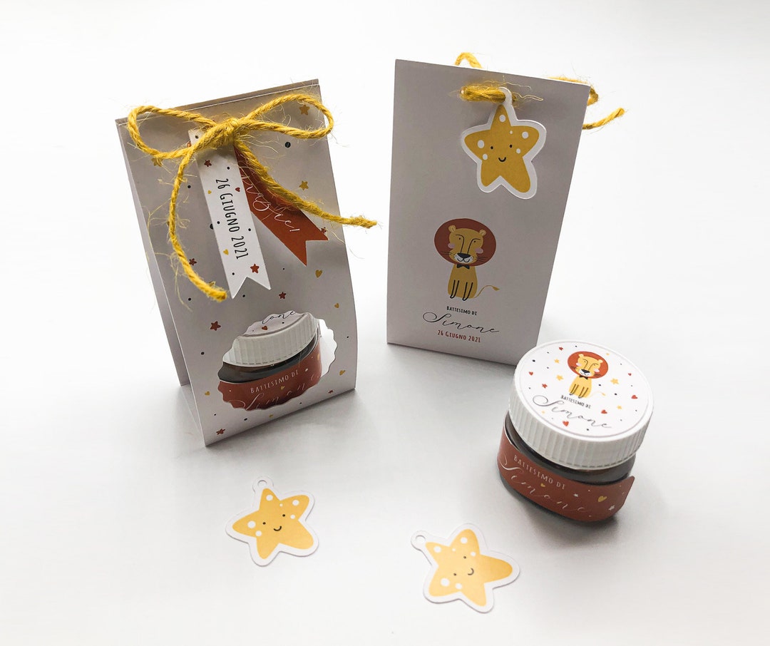 Personalized Nutella, With Box Party Favor or Baptism Gadget NUTELLA 25 ...
