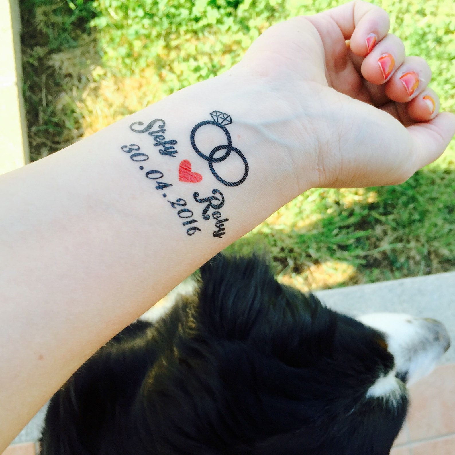 Temporary Tatoos Wedding Party Customized Tattoo Pack of 20 - Etsy