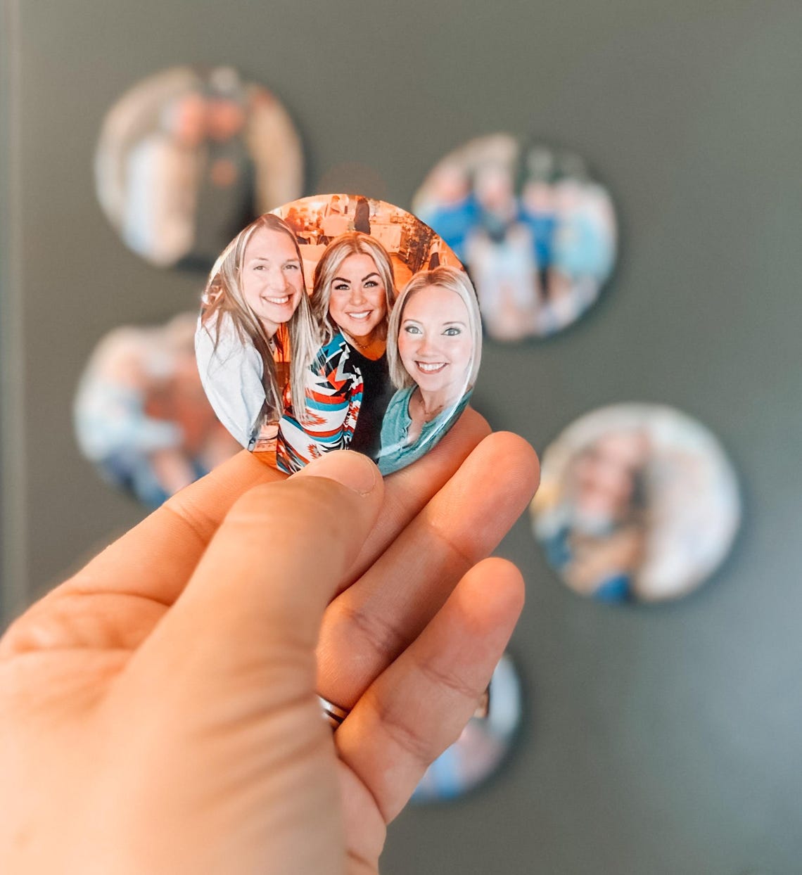 Customized Round/circle Photo or Logo Magnets - Etsy