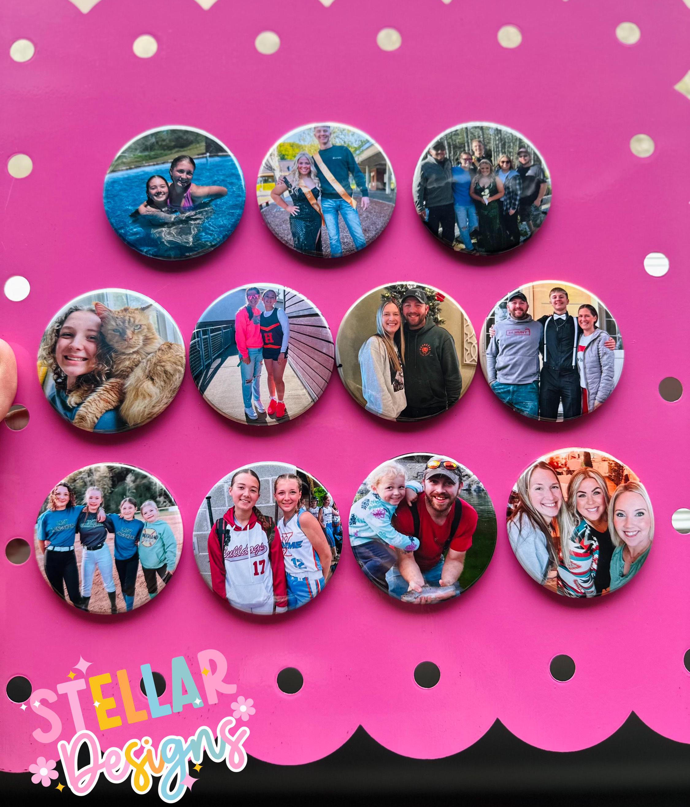 Customized Round/circle Photo or Logo Magnets - Etsy