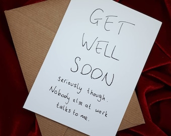 Work Get Well Card - Etsy