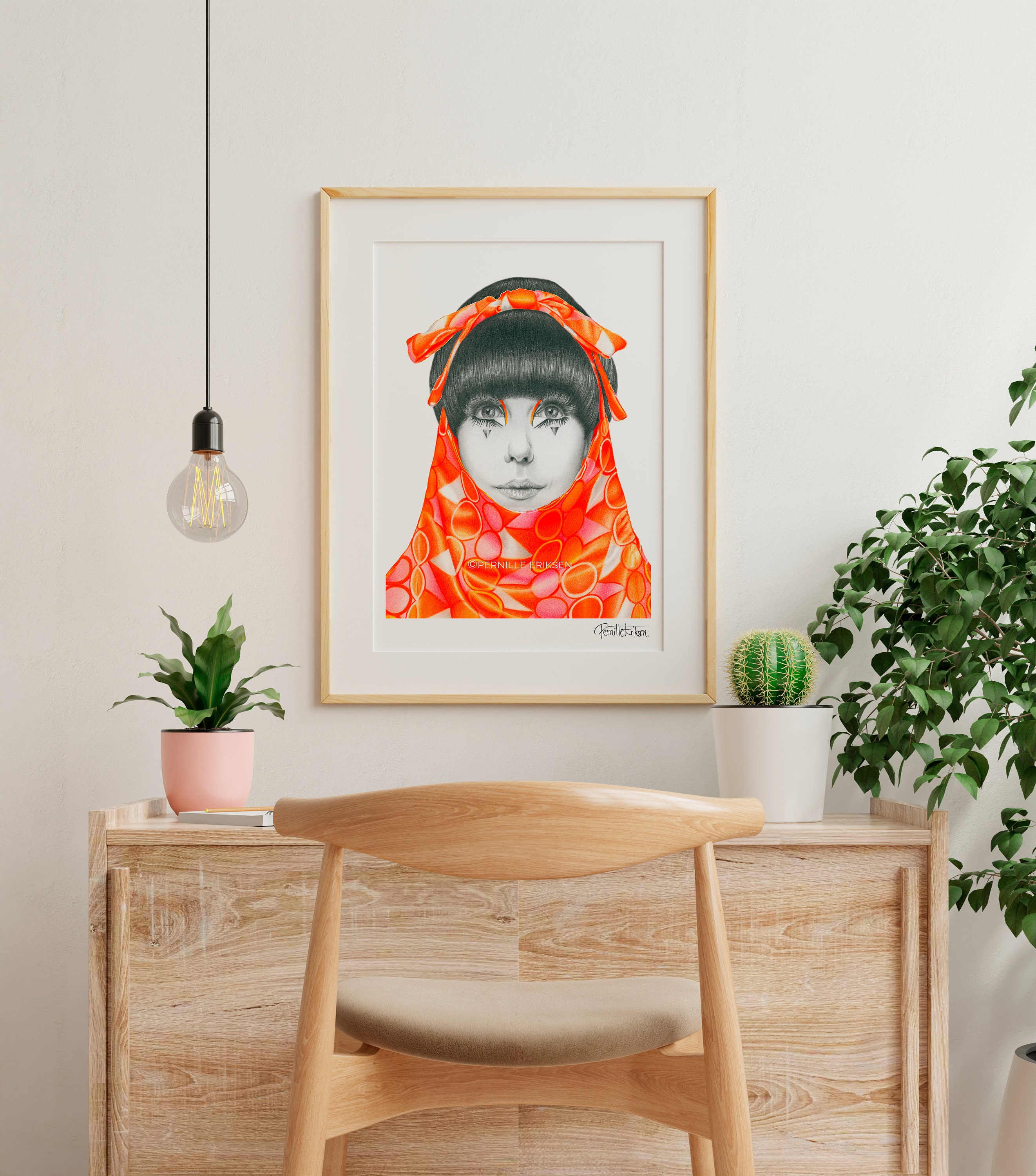 60s Art Boho Art Print Retro Art Print 60s 70s Wall Art 60s Decor Mid ...