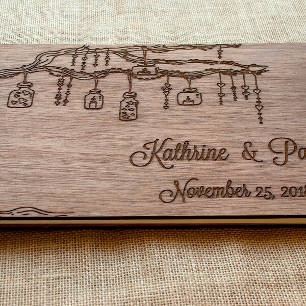 Wood Guest Book - Etsy