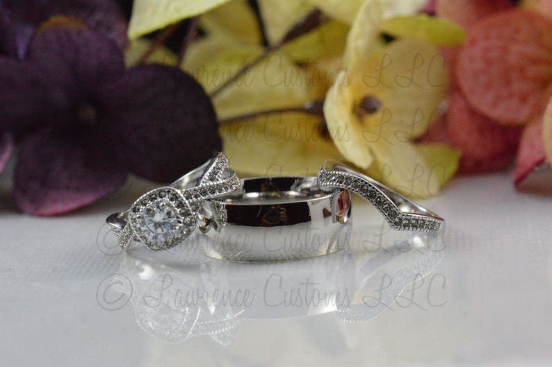 Art Deco engagement Square Twist Halo Engagement RingHalo | Etsy