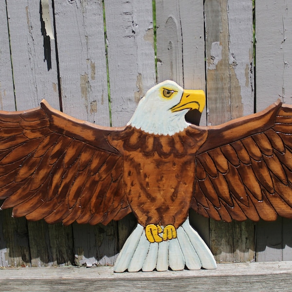 Wooden Eagle - Etsy
