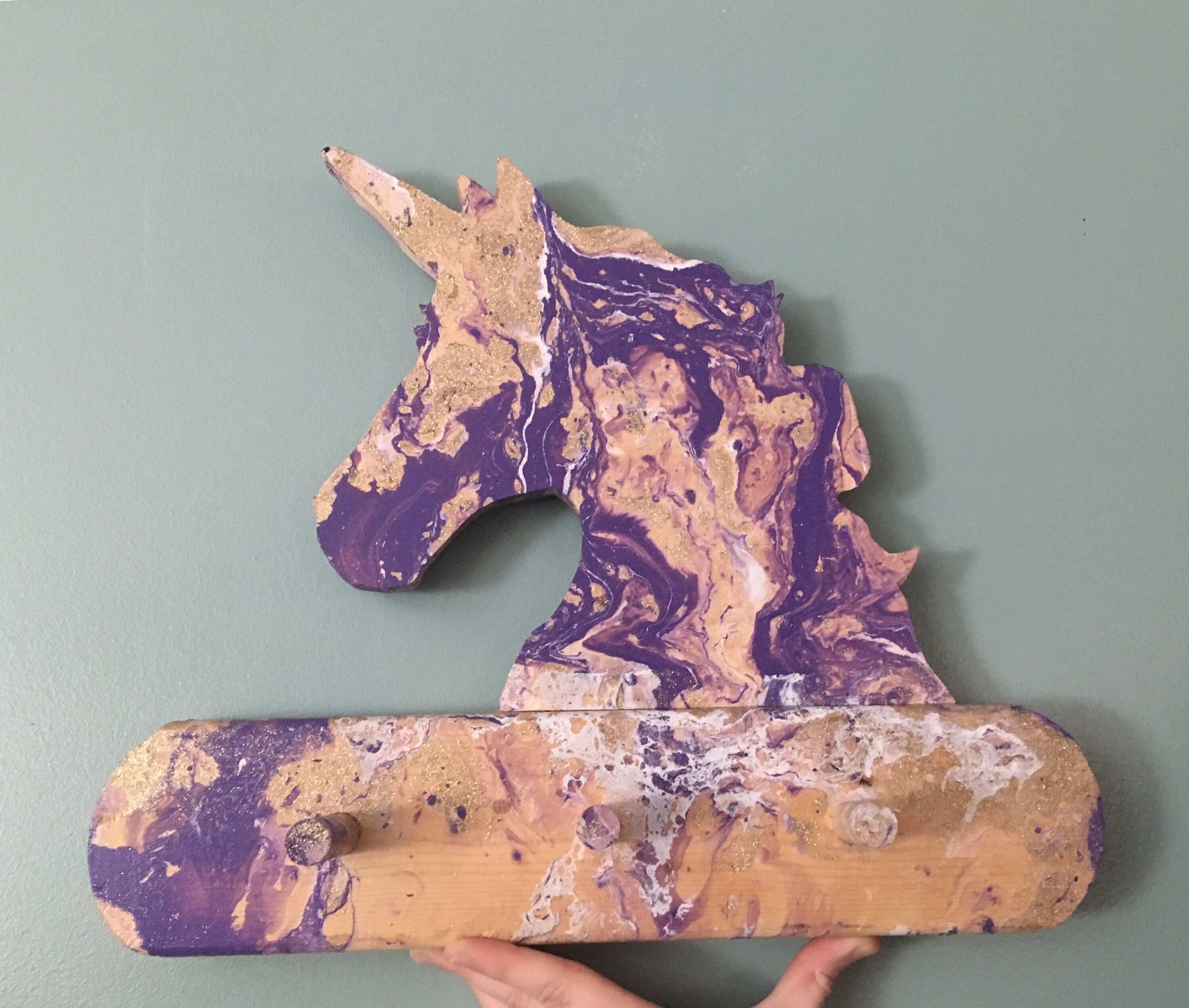 Unicorn Hook Wooden Hooks Childs Room Decor Coat Rack - Etsy