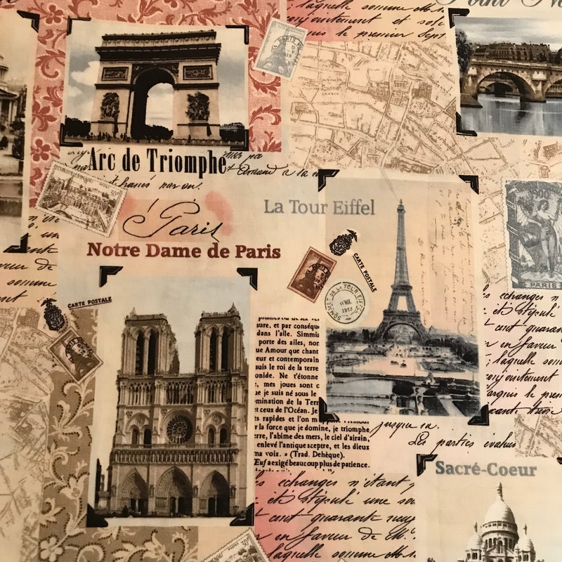 Paris Fabric - Etsy