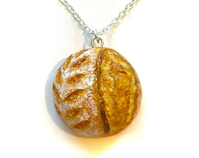 Polymer Clay Sourdough Bread Charm | Necklace | Earrings - Etsy