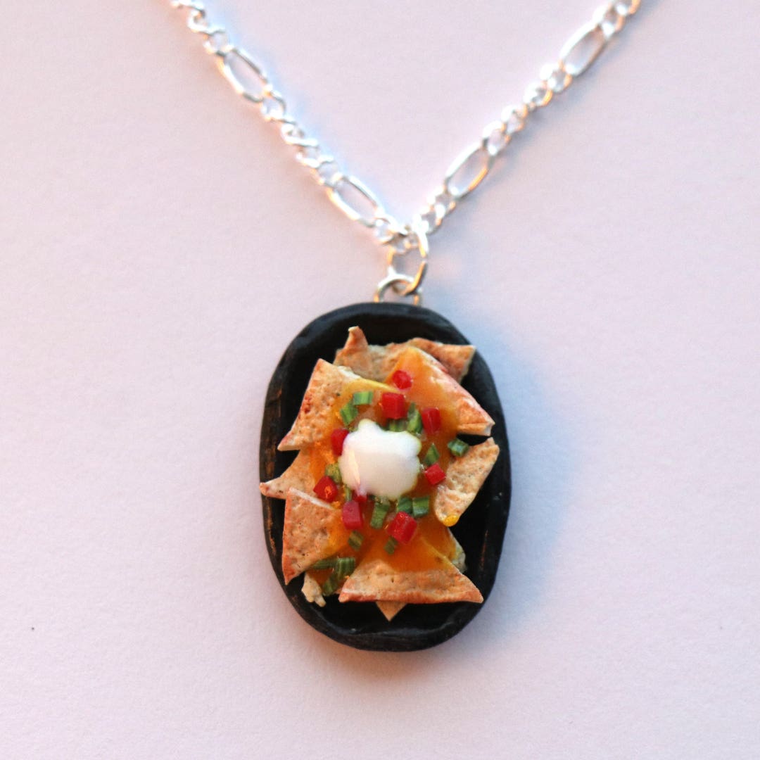Nacho Tray Charm Necklace - Etsy