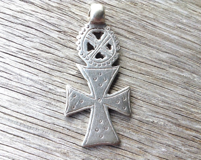Ethiopian Axum/shoa Coptic Cross Antiquesolid Silver 835. - Etsy