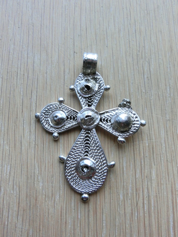 Ethiopian Genuine Coptic Cross Shoa Region Silver | Etsy