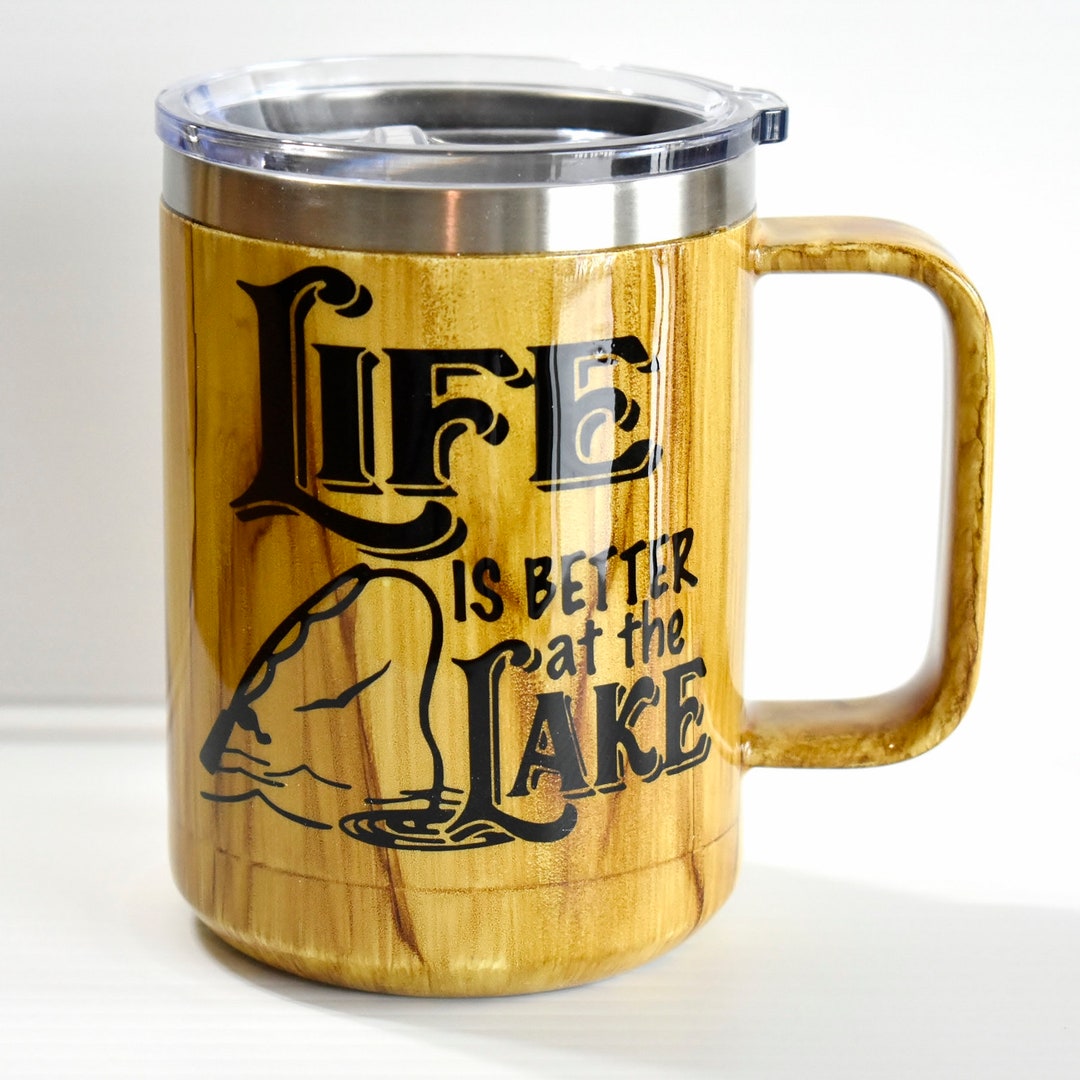 Life is Better at the Lake Coffee Mug | Lake Lover Gift | Gift for Him ...