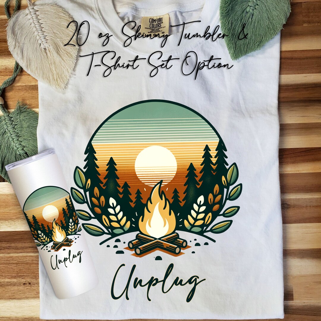 Unplug Gift Set, Back to Nature, Cozy Campfire Adventure Tumbler & T ...
