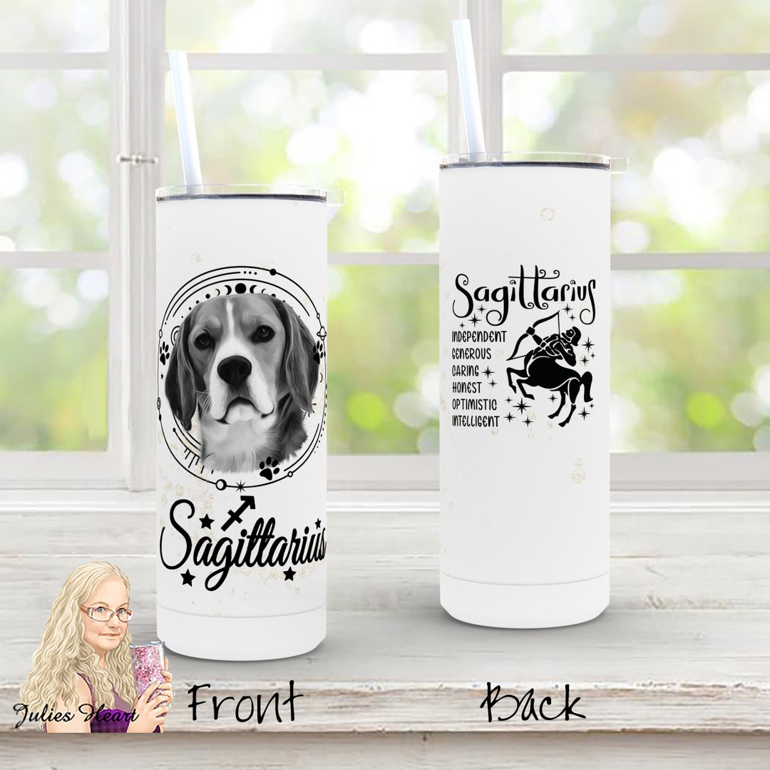 Sagittarius Beagle Zodiac Dog Match Tumbler | Dog Zodiac Personality ...