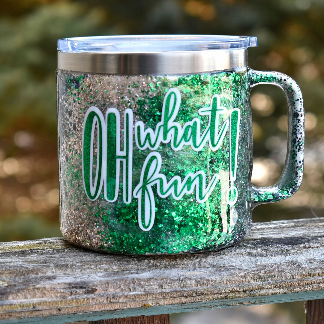 RTS Glitter Christmas Coffee Mug Glitter Coffee Cup - Etsy