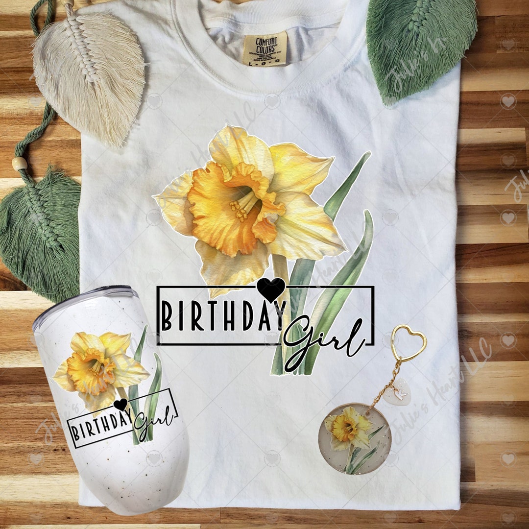 March Birthday Birth Flower Gift Box | March Daffodil Birthday Gift ...