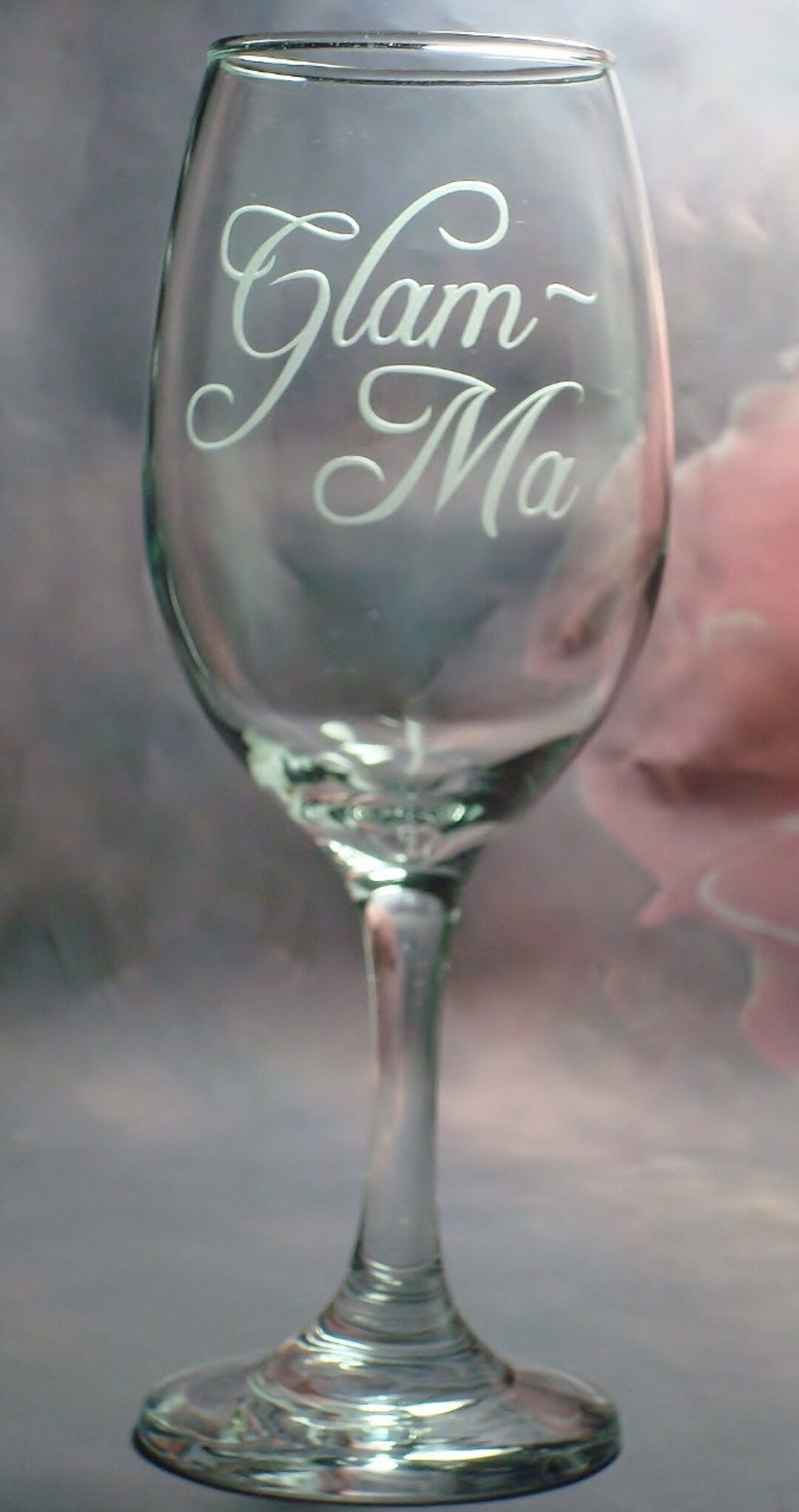 Glam Ma Glamma New Grandparents Gift Idea Wine Glass - Glam Ma Wine ...