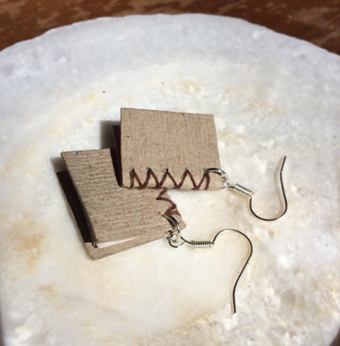 Handmade Book Earrings-- Authentic Book Cover - Etsy