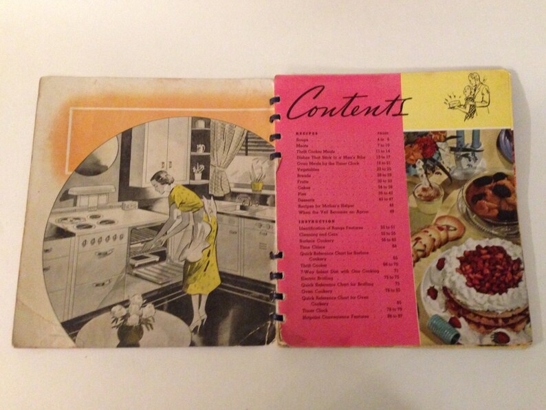 Vintage Electric Cookery by Hotpoint Mid Century 1950s Featuring Happy ...