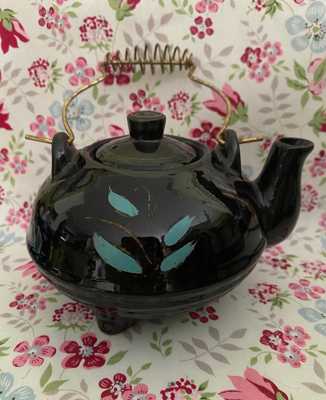 Vintage Cat Tea Kettle Hand Painted Made in Japan Rare - Etsy