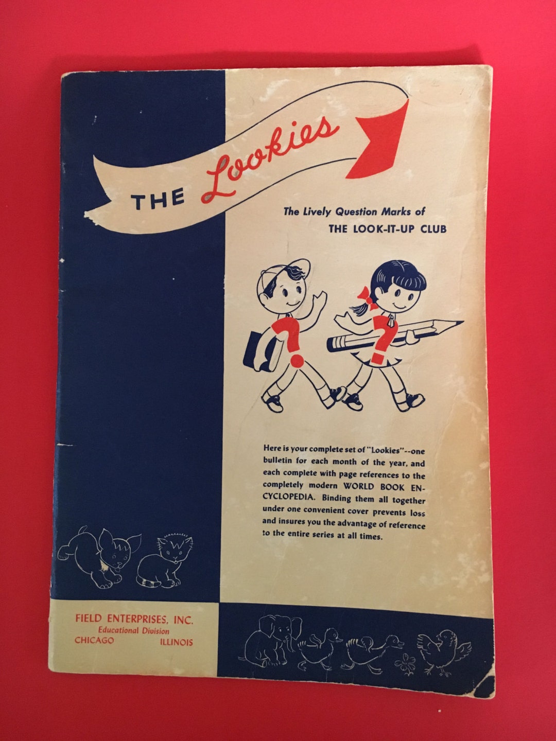 Vintage Mid Century the Lookies Retro Art Children's Question Book ...