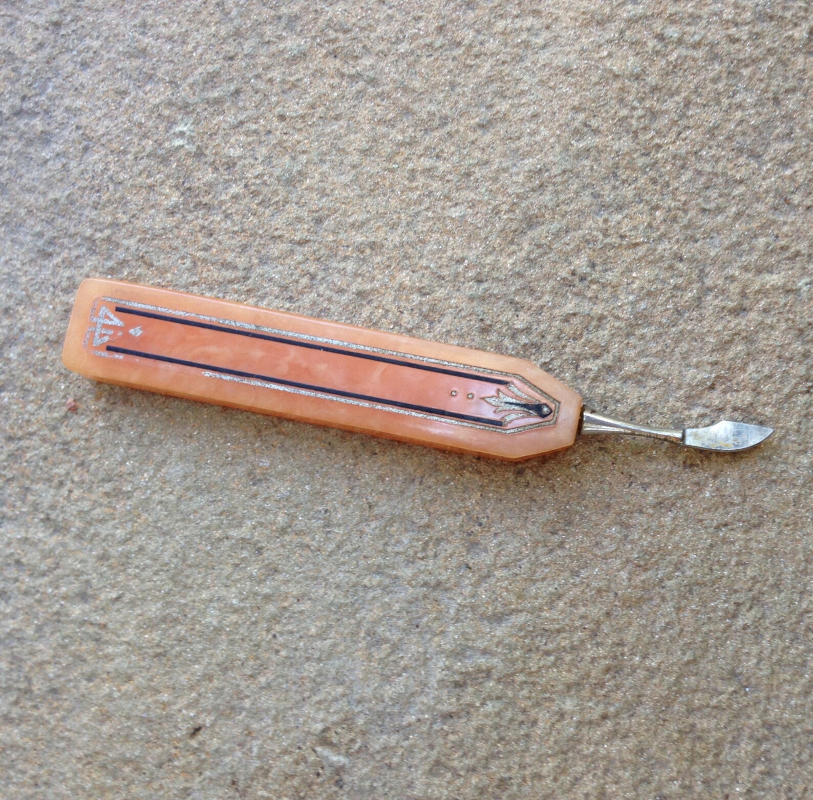 Vintage Bakelite Manicure Set With Scissors Cuticle Tool and - Etsy