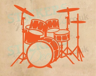 Drum decal | Etsy