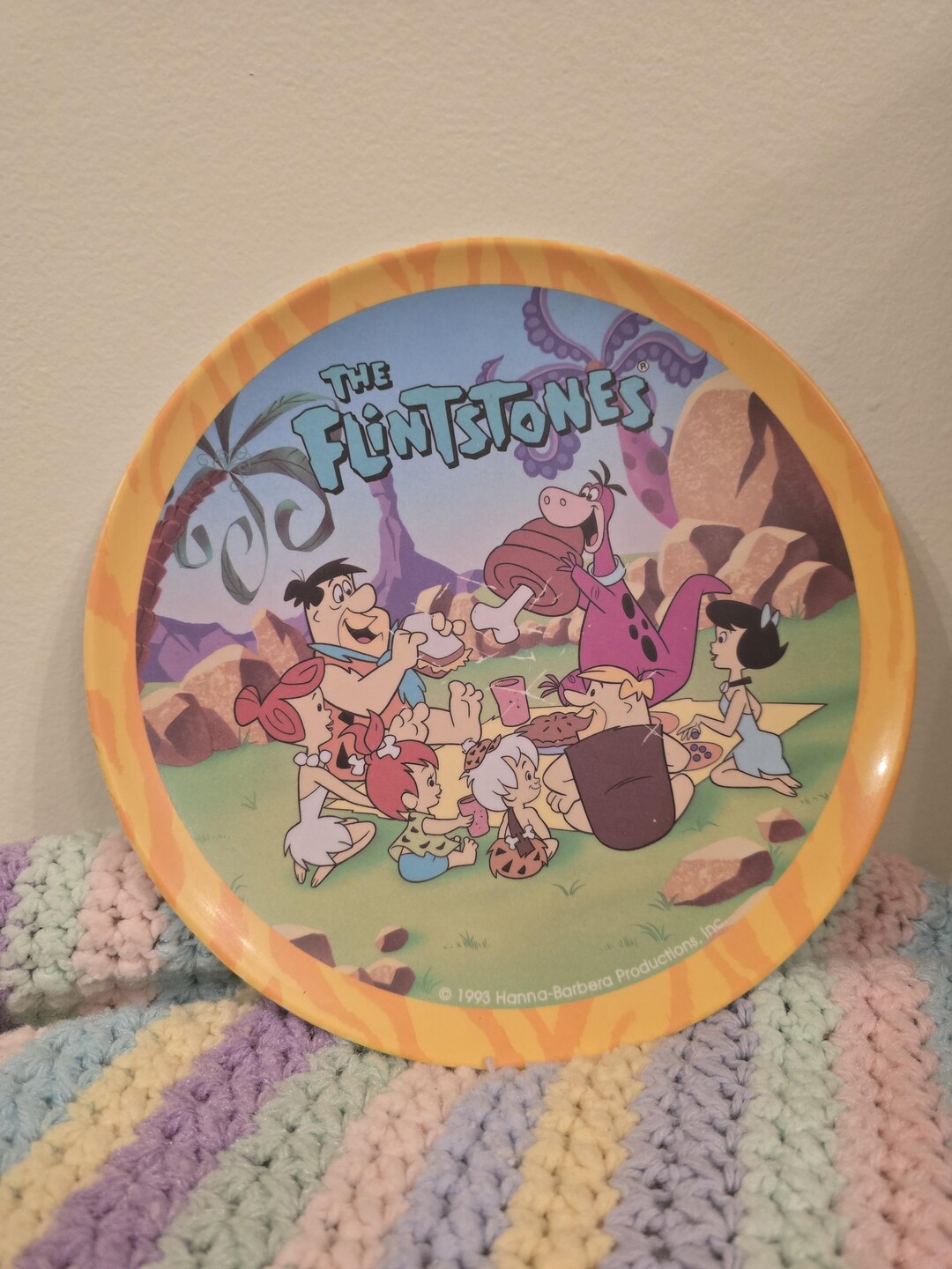 Vintage 1993 Flinstones Collection Plate - Etsy