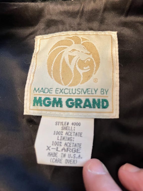vintage MGM grand satin bomber jacket. - Gem