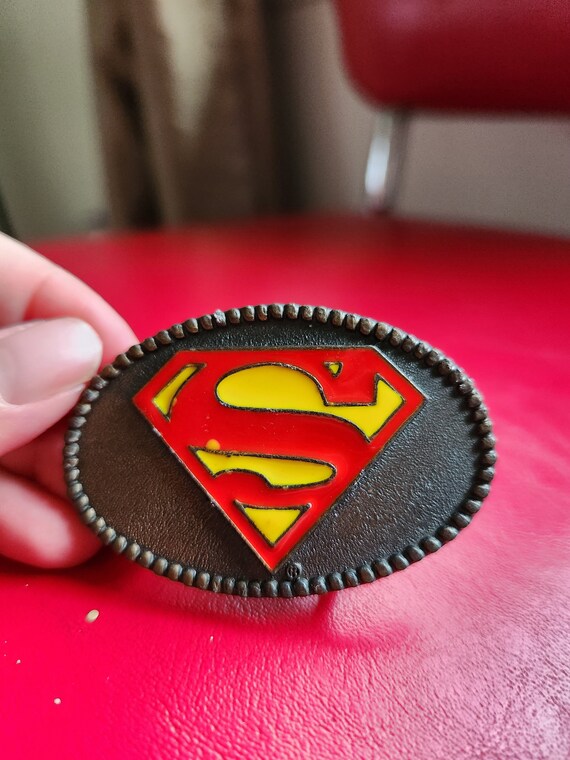 Superman dress belt buckle - Gem